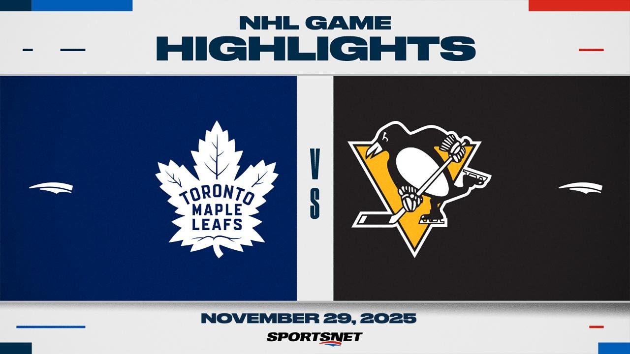 NHL Highlights | Maple Leafs vs. Penguins - November 29, 2025 - YouTube