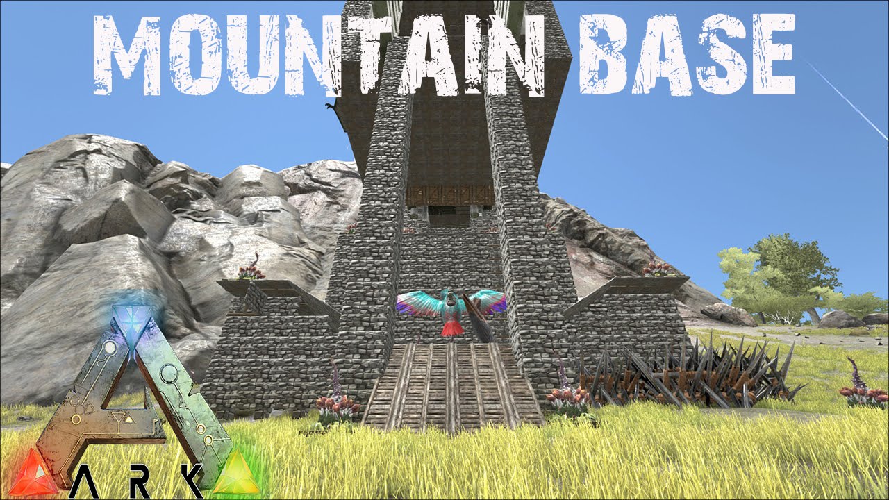 ARK Survival Evolved - ARK Cribs: Mountain Side Base! - YouTube