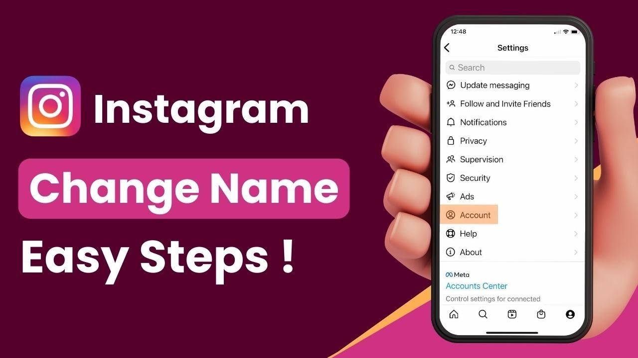 Change Name in Instagram - How to Change Instagram Name ! - YouTube