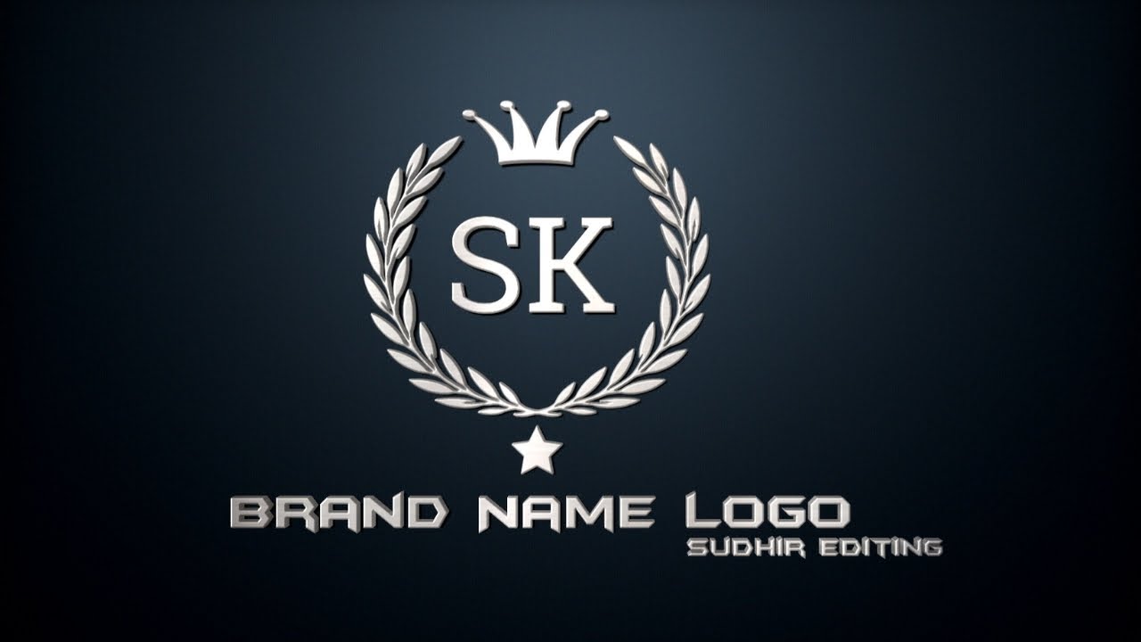 SK Brand Name Logo Design || How To Make Professional Logo Design Pixellab || Sudhir editing 🔥 ...