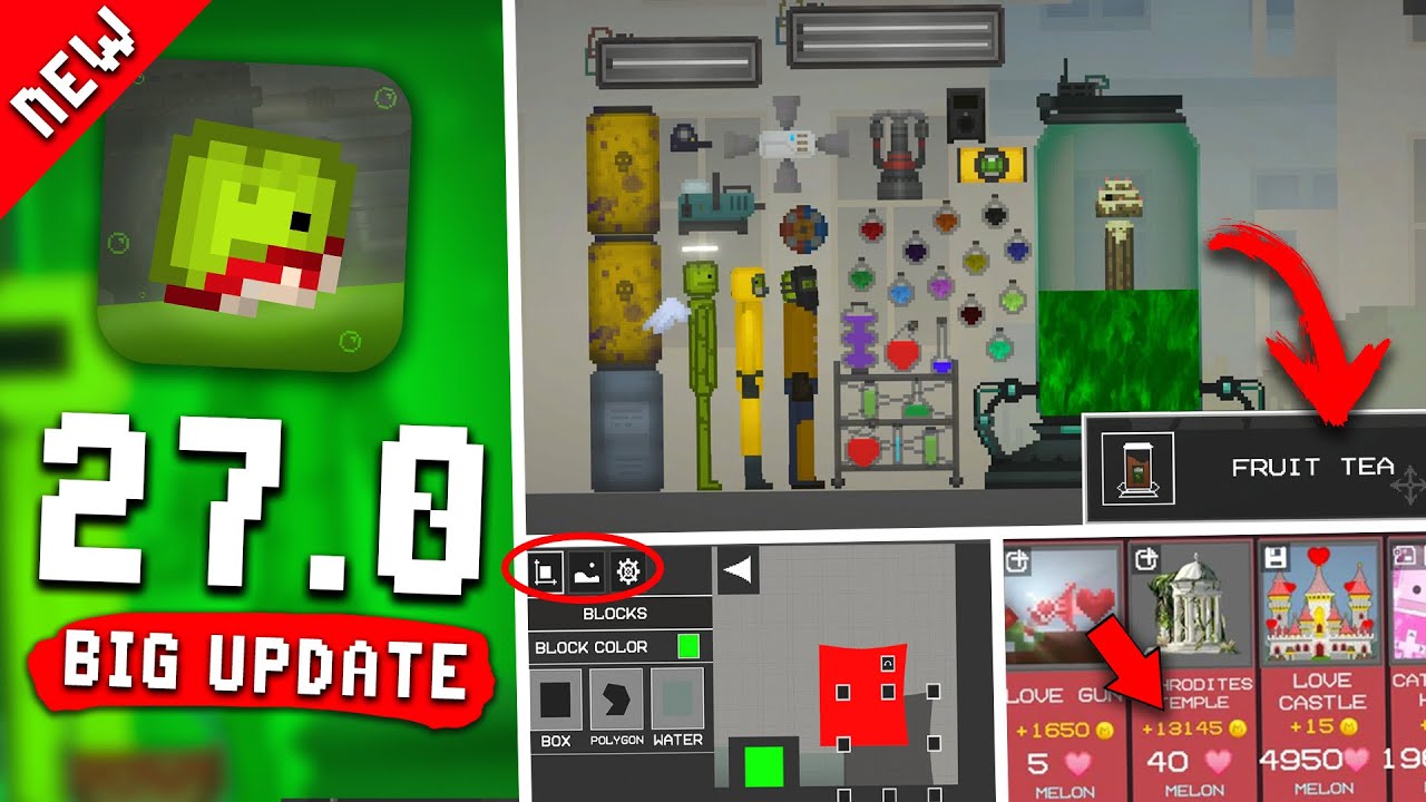 BIG UPDATE 27.0 - LAB PACK, NEW EVENT, MAP EDITOR in Melon Playground ...