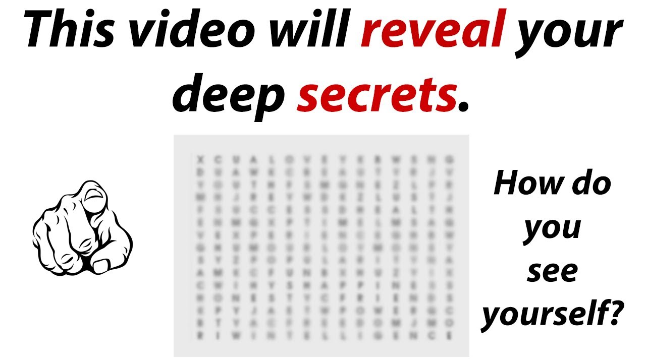 The First Words You See Will Reveal About You Youtube