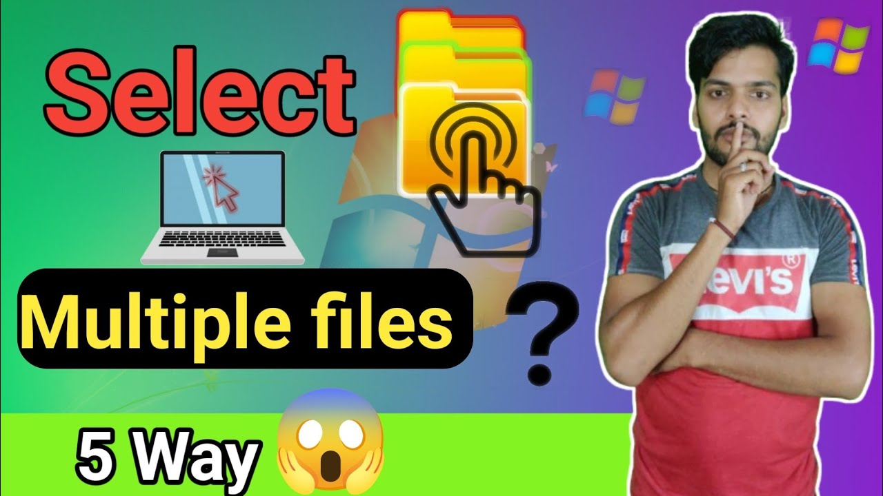 how to select multiple files in computer//select multiple files in ...