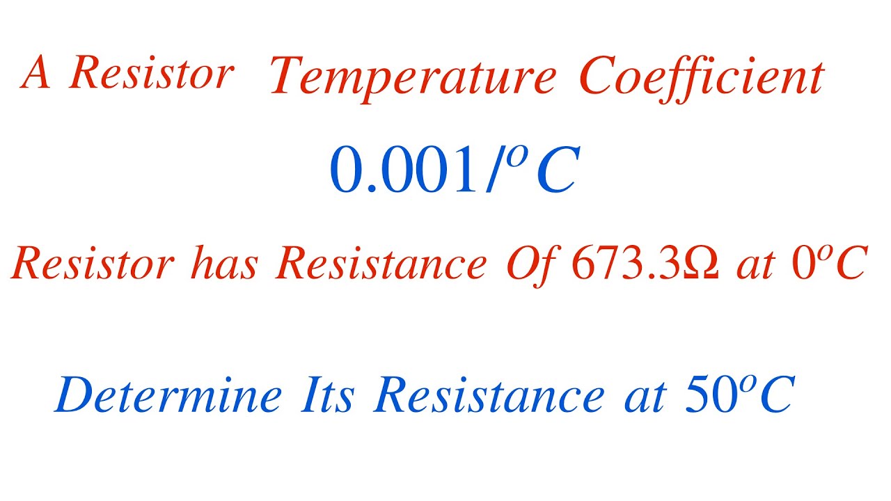 Temperature Coefficient Solved Problem || Find Resistance at Certain ...