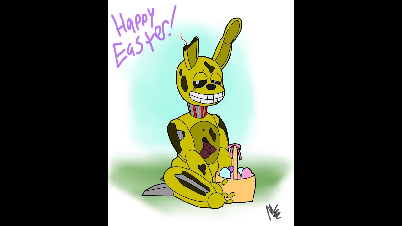 Easter Springtrap GIMP Speedpaint - YouTube