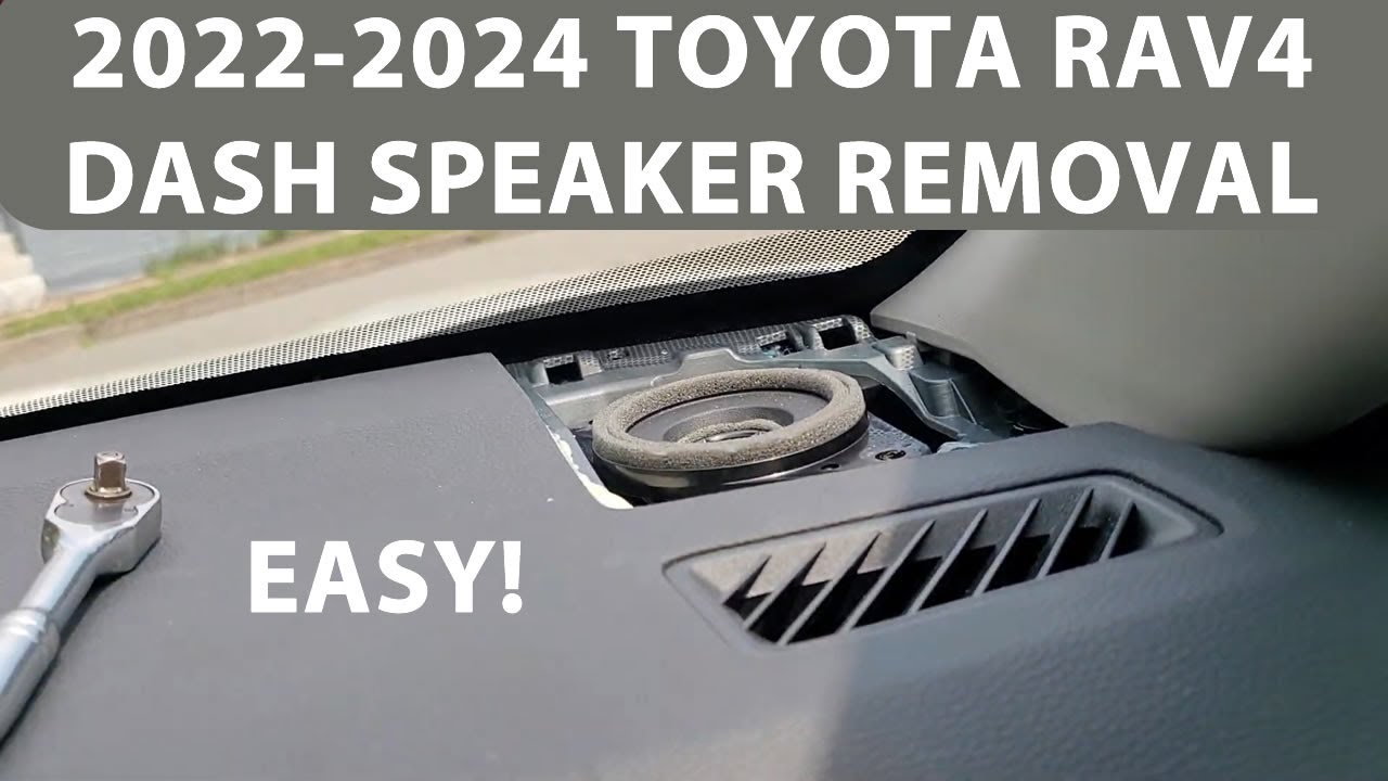 How To Remove 2022-2024 Toyota Rav4 Dash/Dashboard Speaker. - YouTube