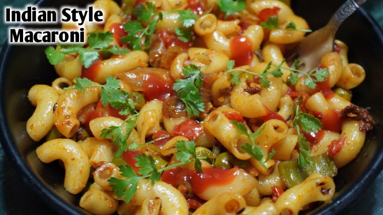 Indian Style Macaroni Recipe ! Macaroni Masala Recipe ! Indian Masala ...