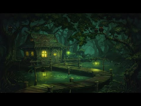 Relaxing Sleep Sounds (Swamp Sounds At Night) - Frogs, Crickets, Light ...