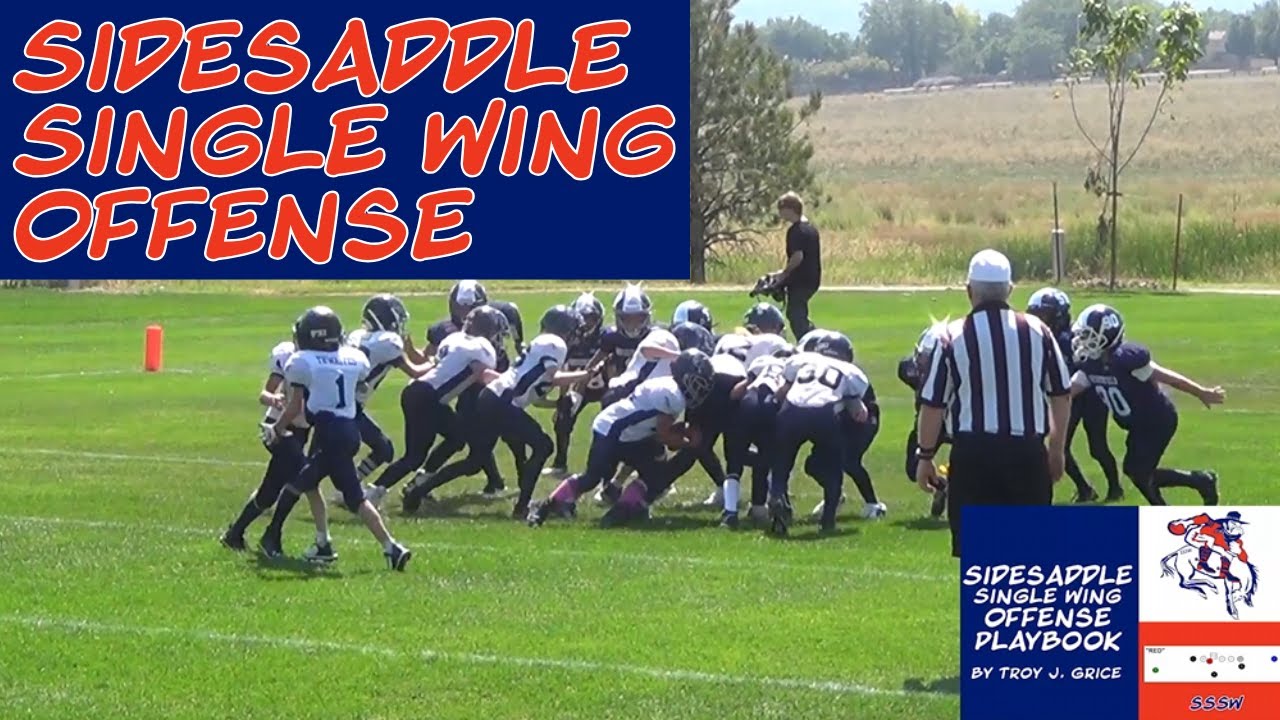 Sidesaddle Single Wing Offense Playbook 10u / 5th grade game highlights ...
