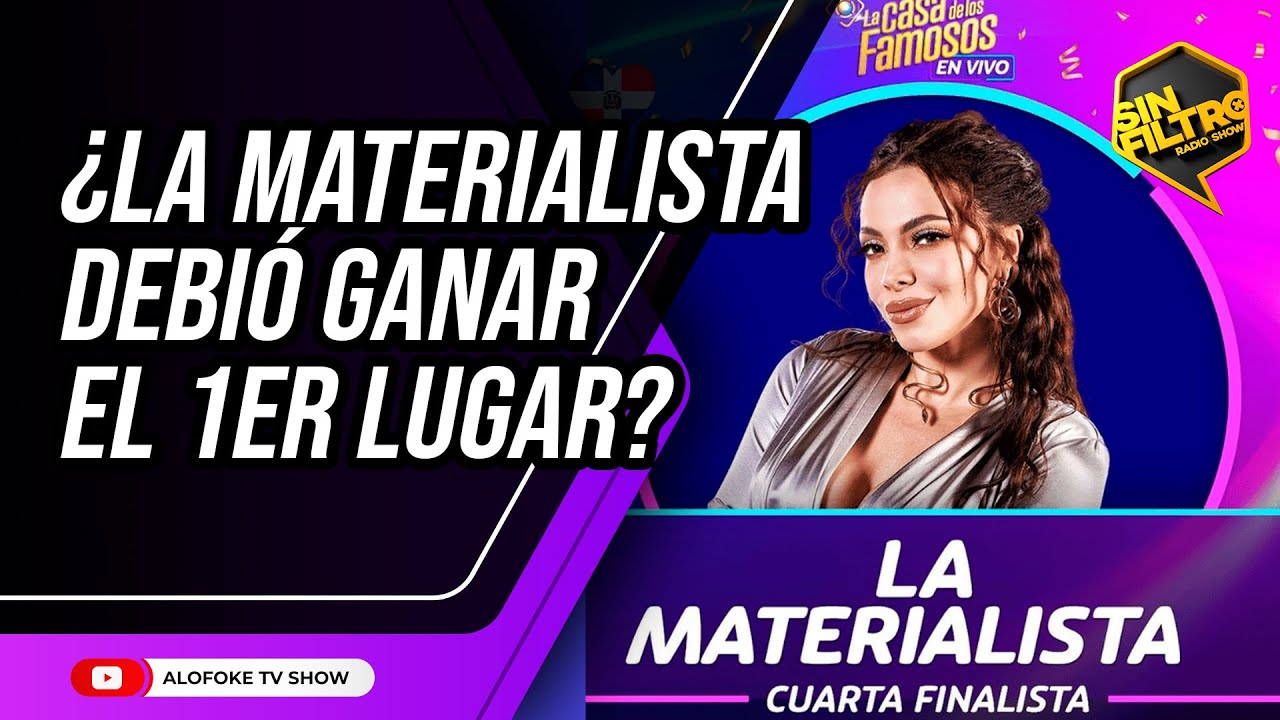 LA MATERIALISTA ¿DEBIÓ GANAR EL 1ER LUGAR O ASÍ QUEDÓ BIEN? - YouTube