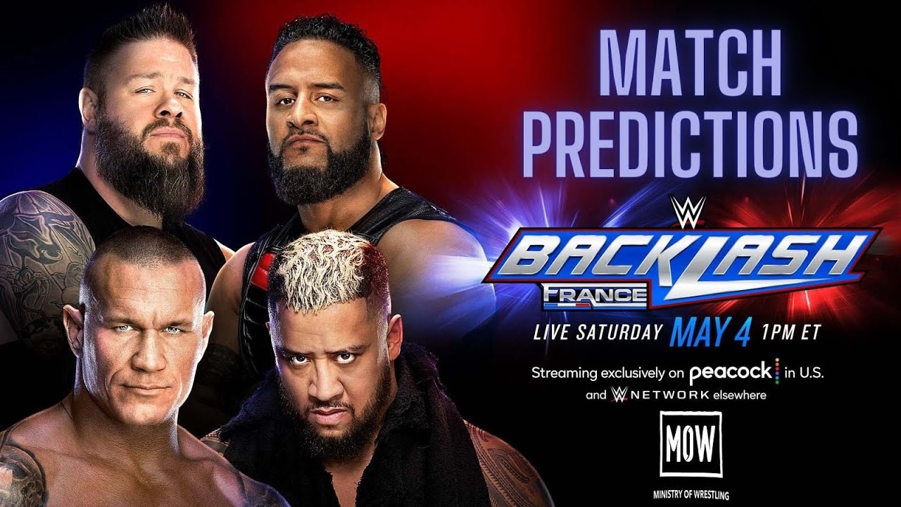 WWE Backlash - Randy Orton & Kevin Owens vs Solo Sikoa & Tama Tonga ...