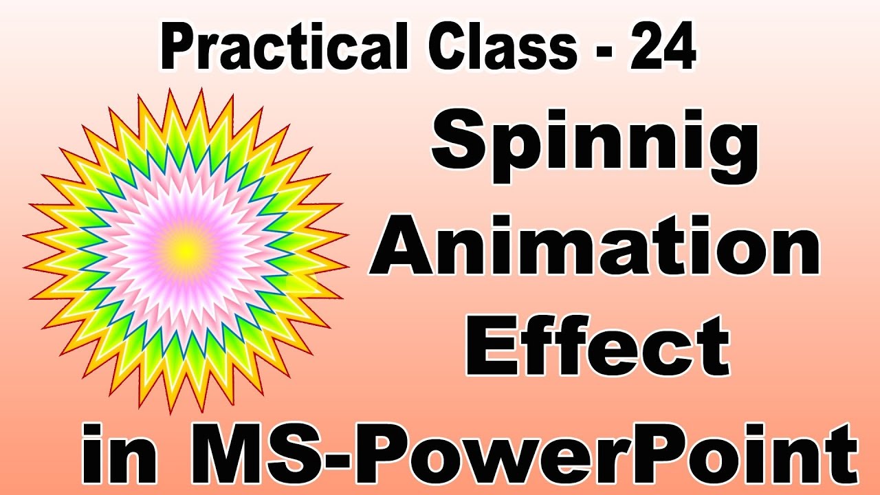 How to Use Spinning Animation Effect in MS-PowerPoint in Kannada ...