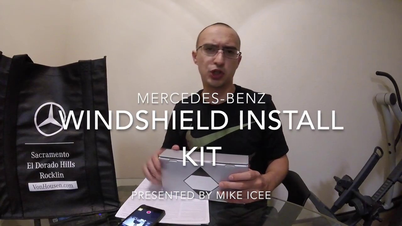 MERCEDES windshield INSTALL KIT A2216708101 - YouTube