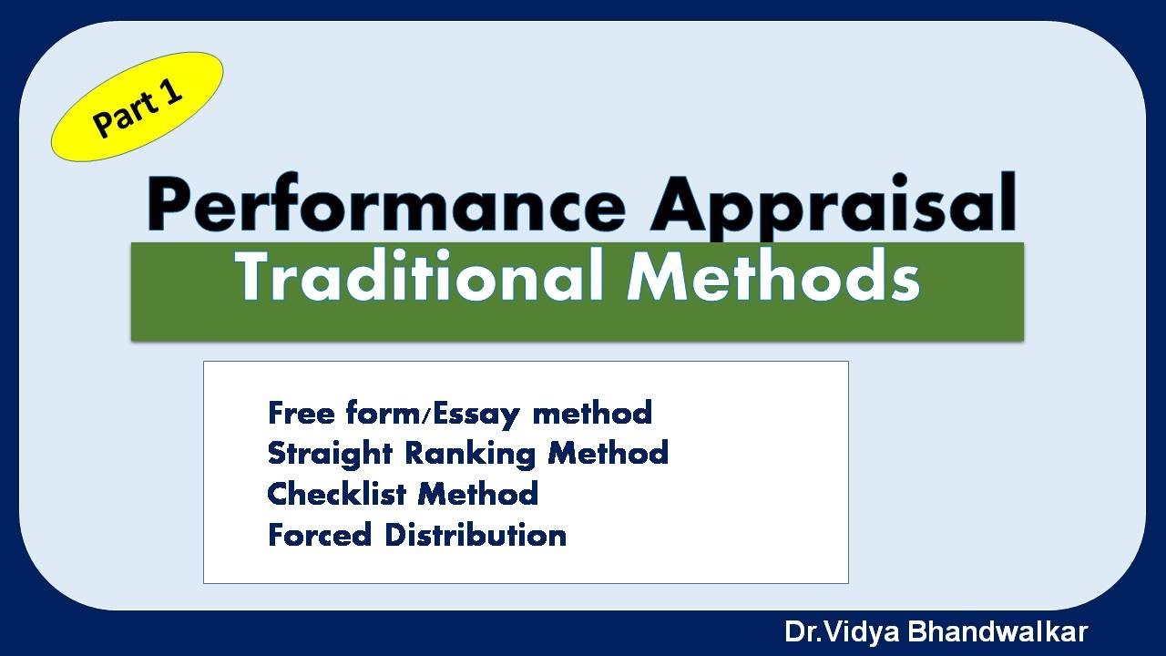 Traditional Methods Of Performance Appraisal Part 1 YouTube traditional-methods-of-performance-appraisal-part-1-youtube