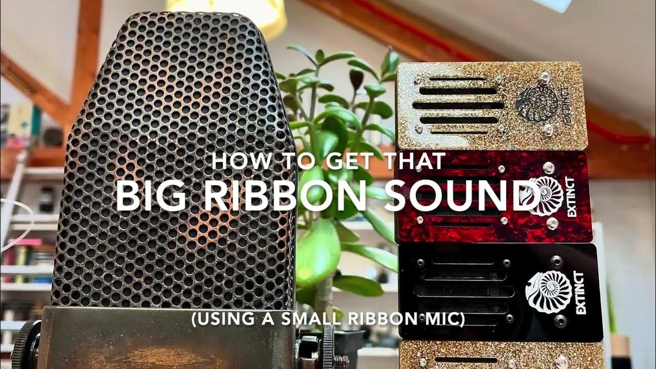 How to get that BIG ribbon sound (using a small ribbon microphone). - YouTube