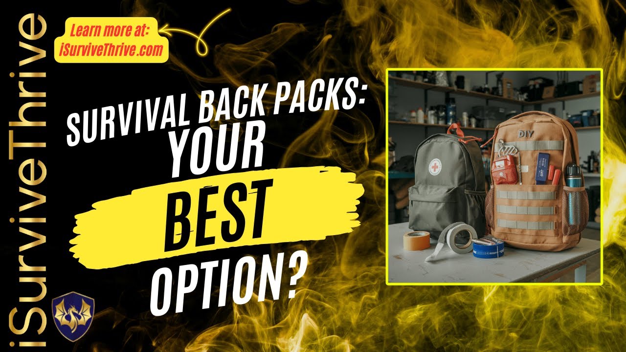 Backpack Survival Kits: Ready-Made Options vs. DIY Packs - YouTube