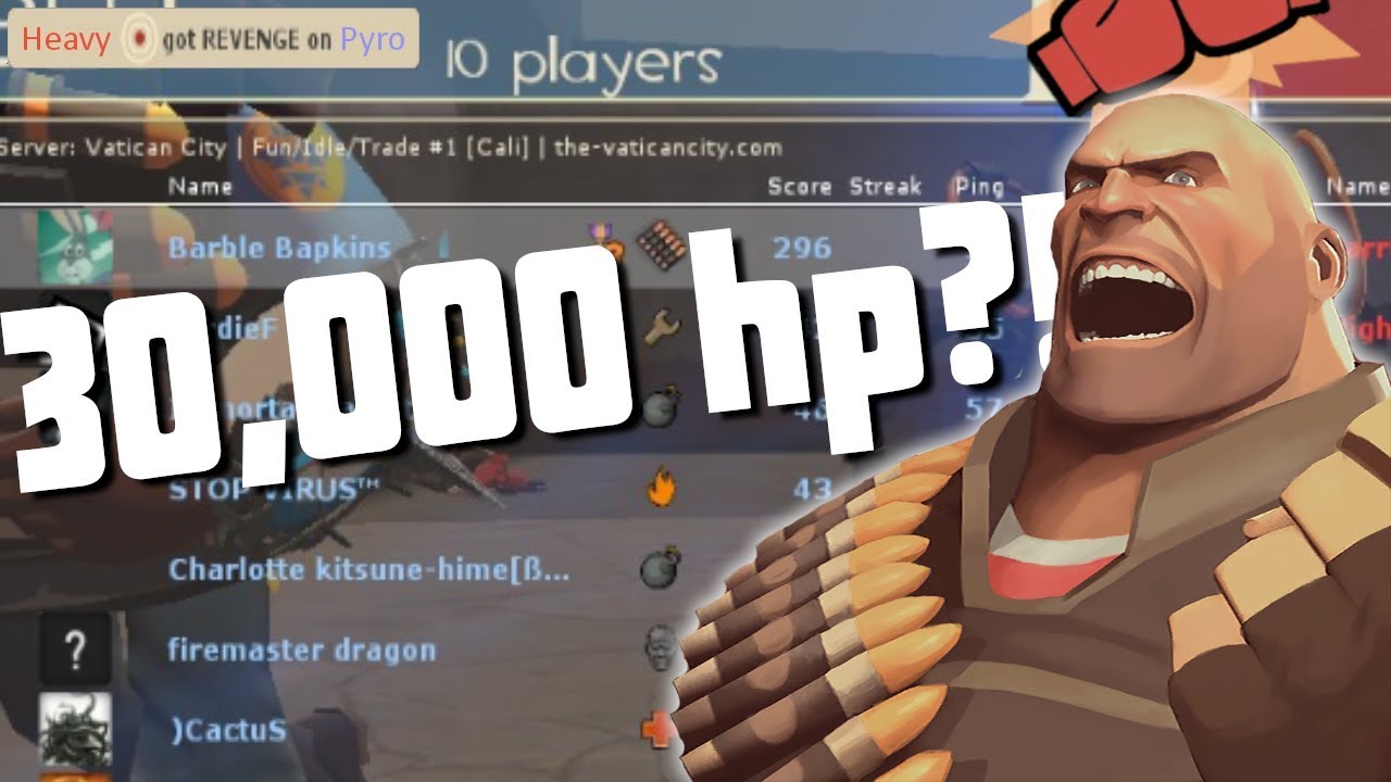 Tf2 Exploit Infinite Health Heavy Old Video Youtube