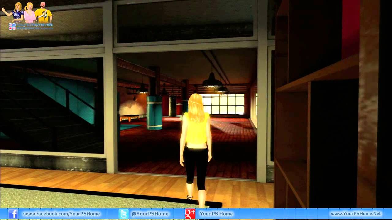 PlayStation Home Personal Space Tour - Joe's Boxing Gym Apartment - YouTube
