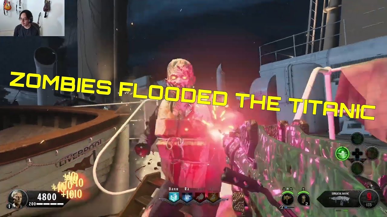 ZOMBIES SWARMED THE TITANIC (BLACK OPS 4 ZOMBIES) - YouTube