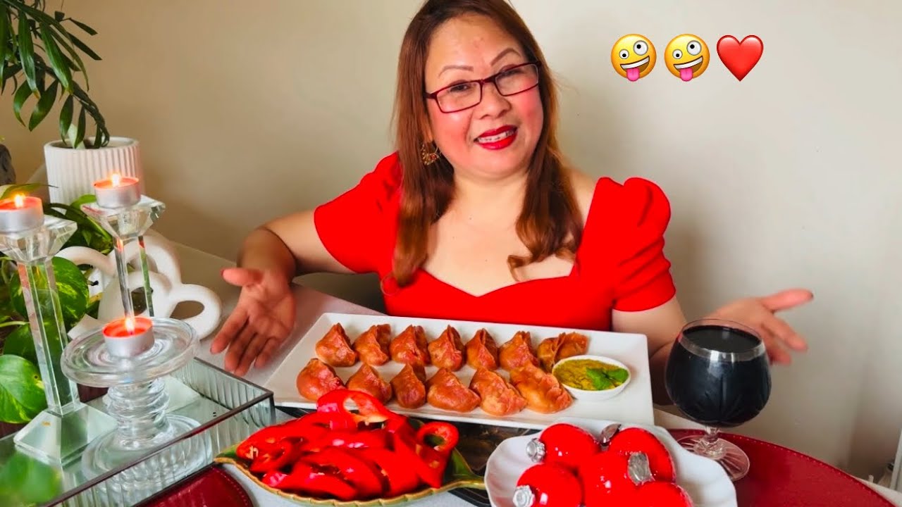 Mukbang With Red Momo ️ ️ ️ - YouTube