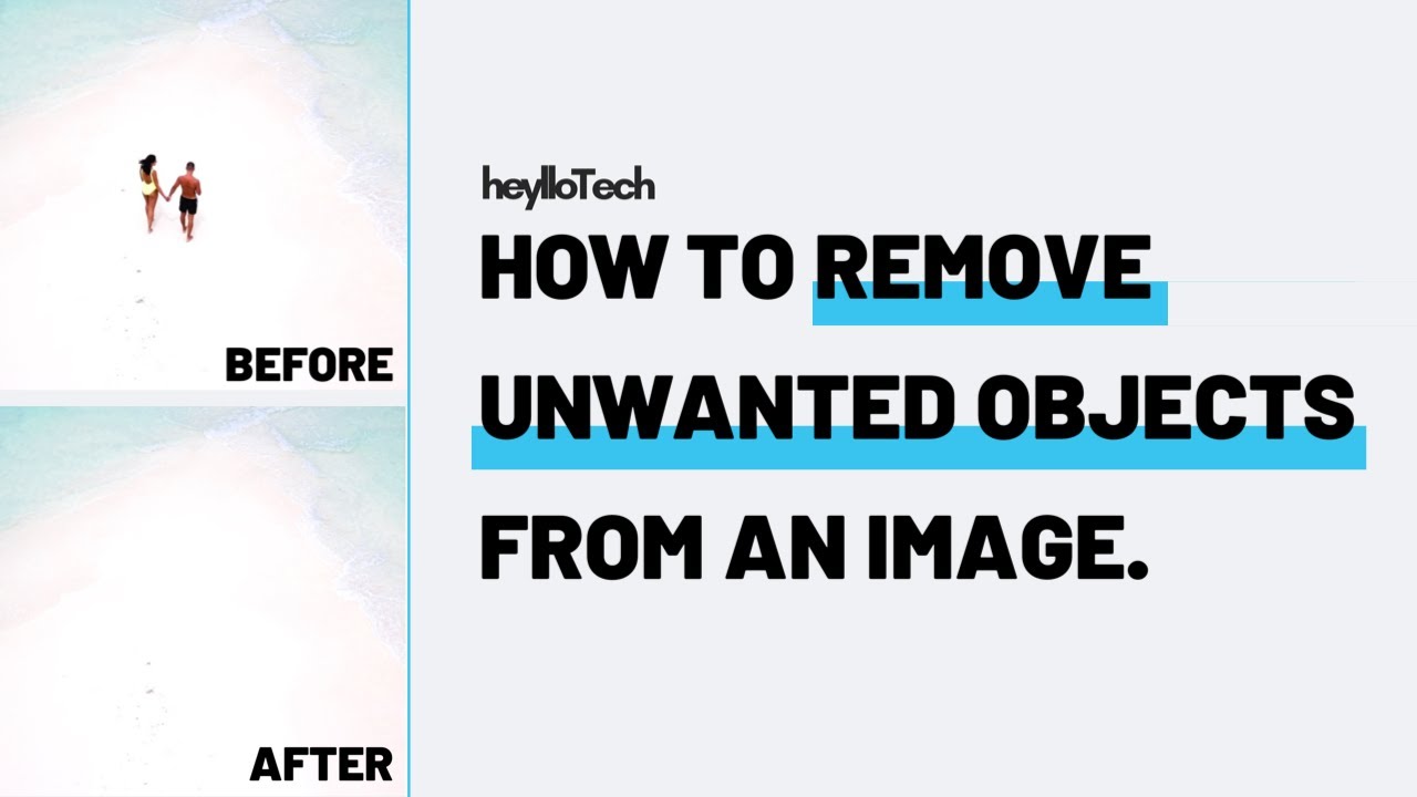How to Remove Unwanted Objects from a Photo. - YouTube