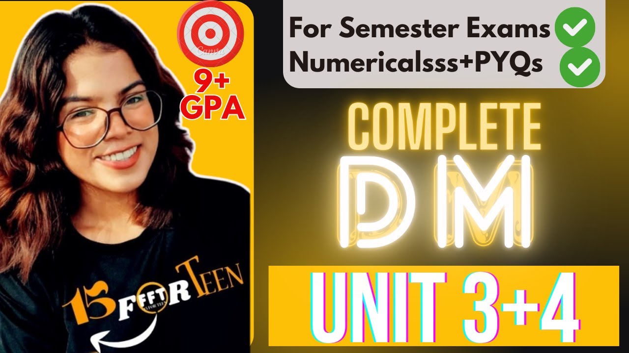 DM Unit 3,4🎯🔥 #15forteen #ggsipu #ipuniversity #uptu #engineering - YouTube