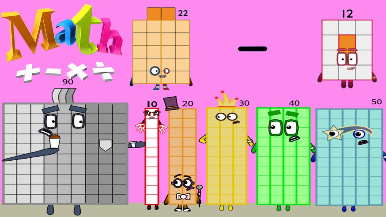 Challenges Mathematics Subtraction | Numberblocks 150 and 125 Freeing ...