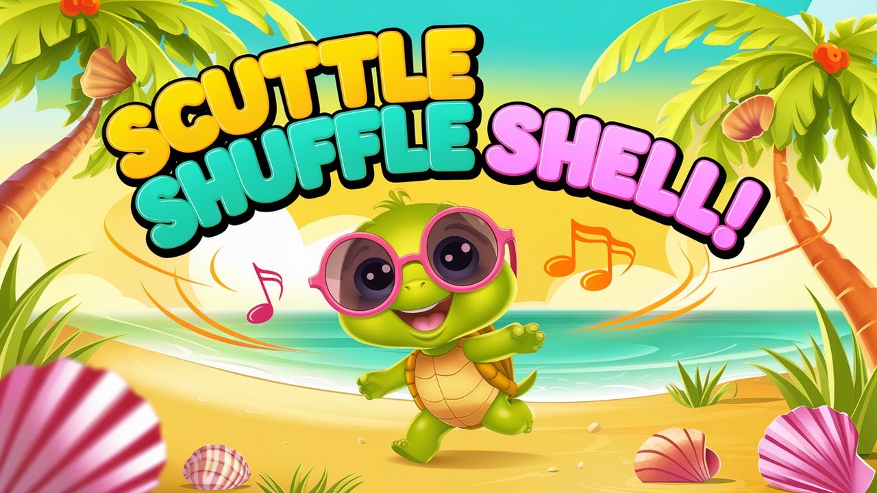 Scuttle Shuffle Shell 🐢 | Fun Turtle Song for Kids | Dance & Sing-Along ...