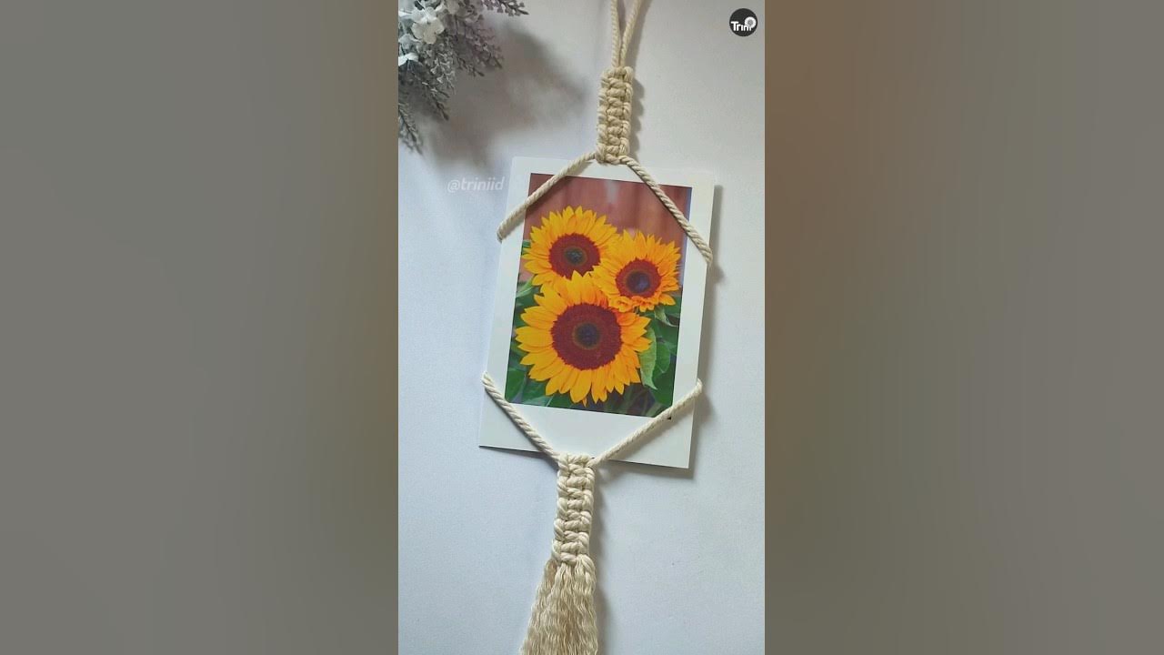 How to Make Macrame Polaroid Easy and Simple #shorts #macrametutorial - YouTube