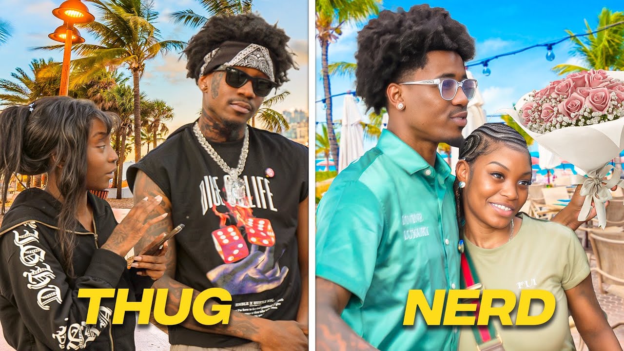 Picking Up Girls In Miami! | Nerd Vs Gangster ! - YouTube
