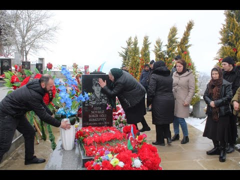 İsmayıllıdan olan şəhid Novruz Hemzeyevin  cənnətdəki ad günü məzarı yaninda qeyd olunub