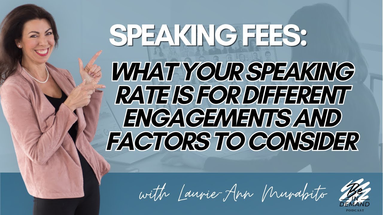 Speaking Fees: What Your Speaking Rate is for Different Engagements and ...