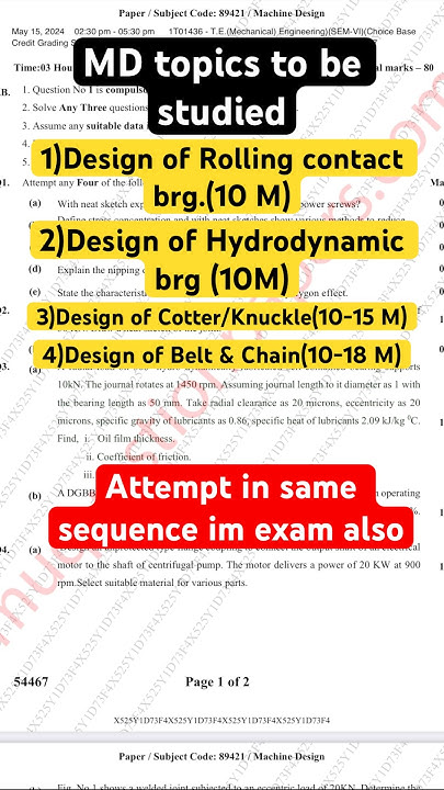 Machine Design Topic Sequence Revealed 🔥 #machinedesign - YouTube