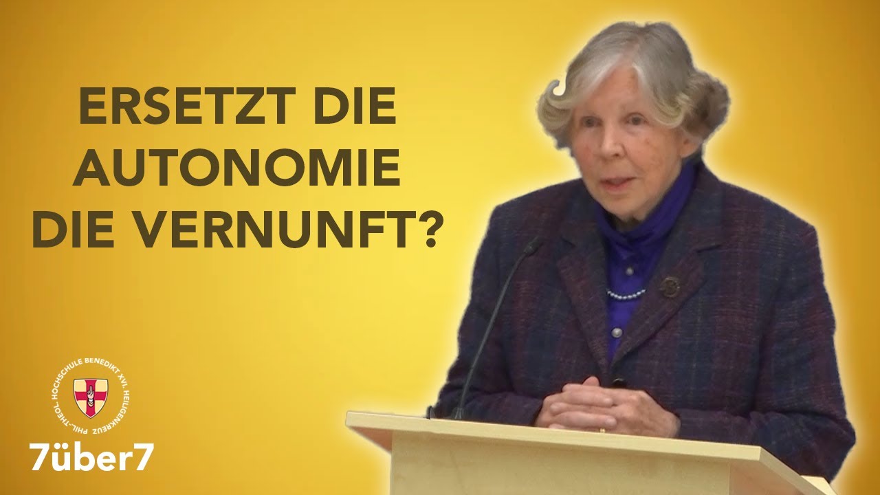 Ersetzt die Autonomie langsam die Vernunft? | Hanna-Barbara Gerl ...