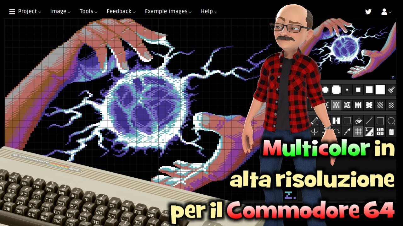 Il multicolor in alta risoluzione / Commodore 64 - YouTube