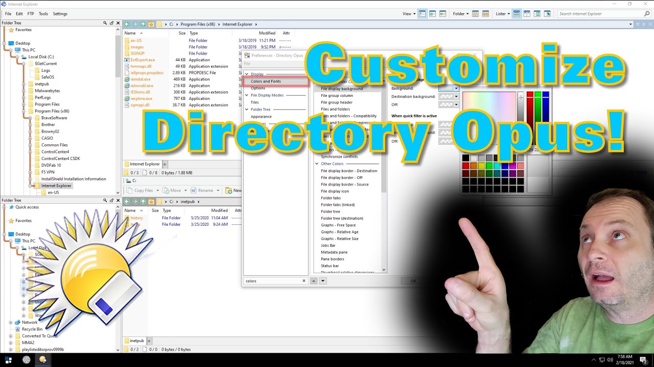 Directory Opus (File Manager) - Customization / Layout / Look 'n Feel ...