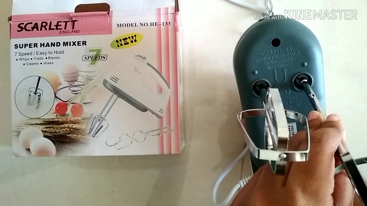 Unboxing of 7 Speeed Scarlett hand mixer - YouTube