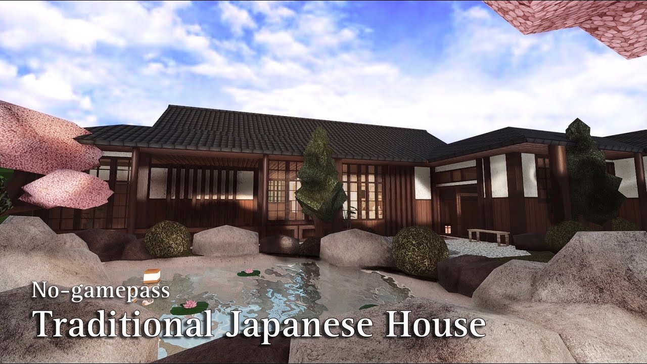 BLOXBURG: Traditional Japanese House | No-Gamepass | Speedbuild ...