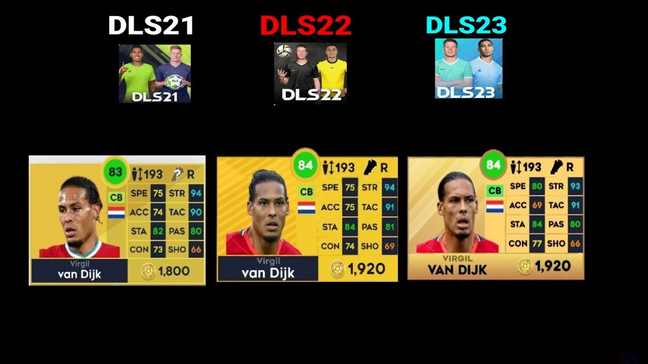 LEGENDARY PLAYER RATINGS ! DLD21 vs DLS22 vs DLS23 - YouTube