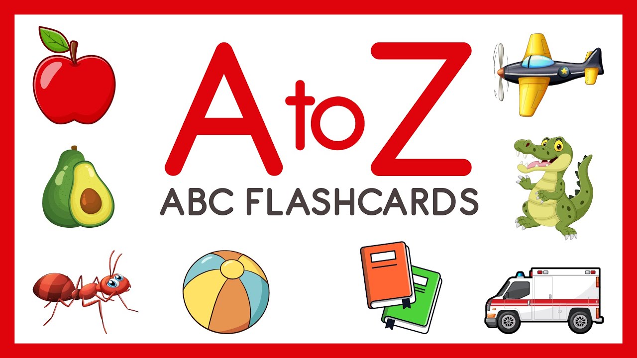ABC Flashcards for Children | A to Z Letter Flashcard | ABC Alphabet ...