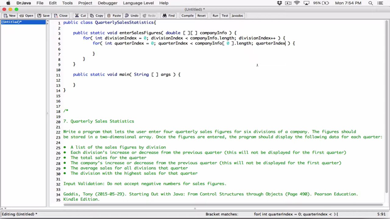 7.7. (Part 1) Quarterly Sales Statistics - Java - YouTube