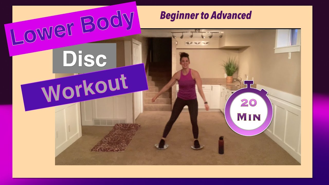 Sliding Disc Lower Body Workout - 20 Minutes - YouTube