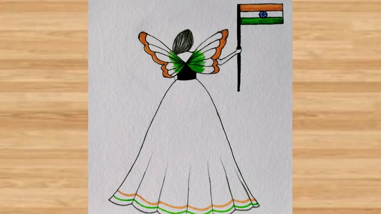 Sundar Republic Day Ka Chitra Kaise Bnay | Pari Ka Chitra Kaise Bnay ...