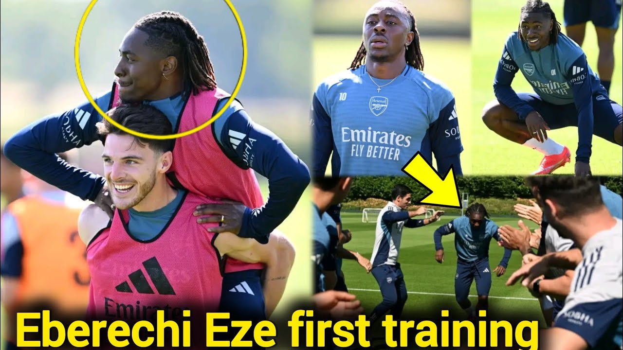 INSIDE TRAINING | Eberechi Eze first arsenal training season. - YouTube