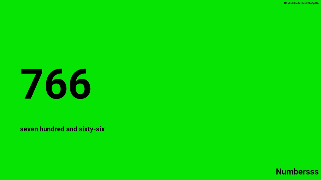 All numbers from 1 to 1491 - YouTube