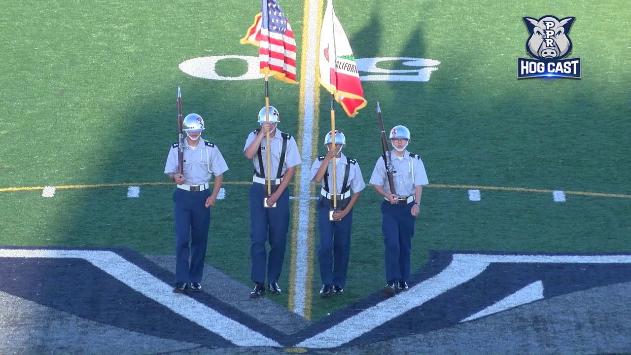 Madisons ROTC Color Guard and the US FLag Hogcast - YouTube