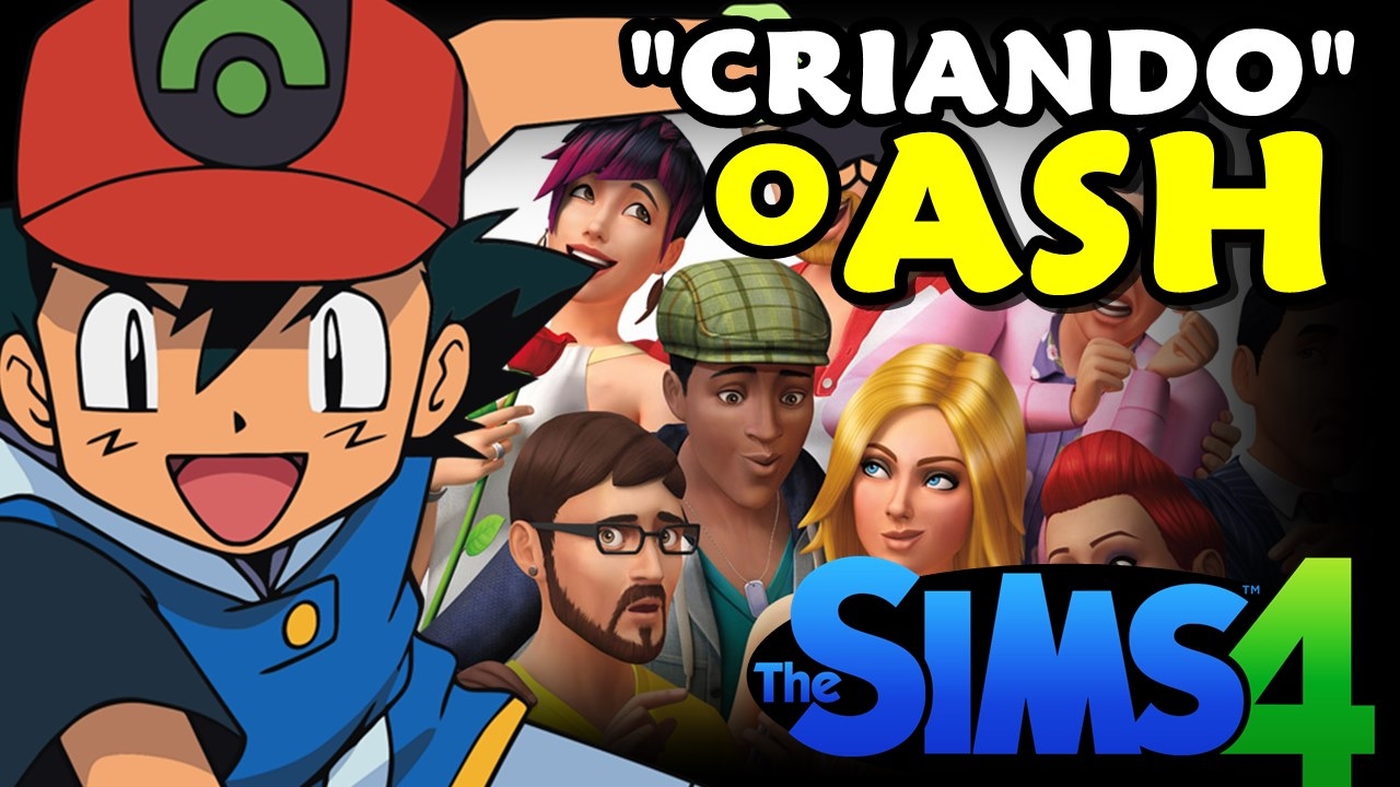 Tentando Fazer ASH KETCHUM em THE SIMS 4!! - YouTube