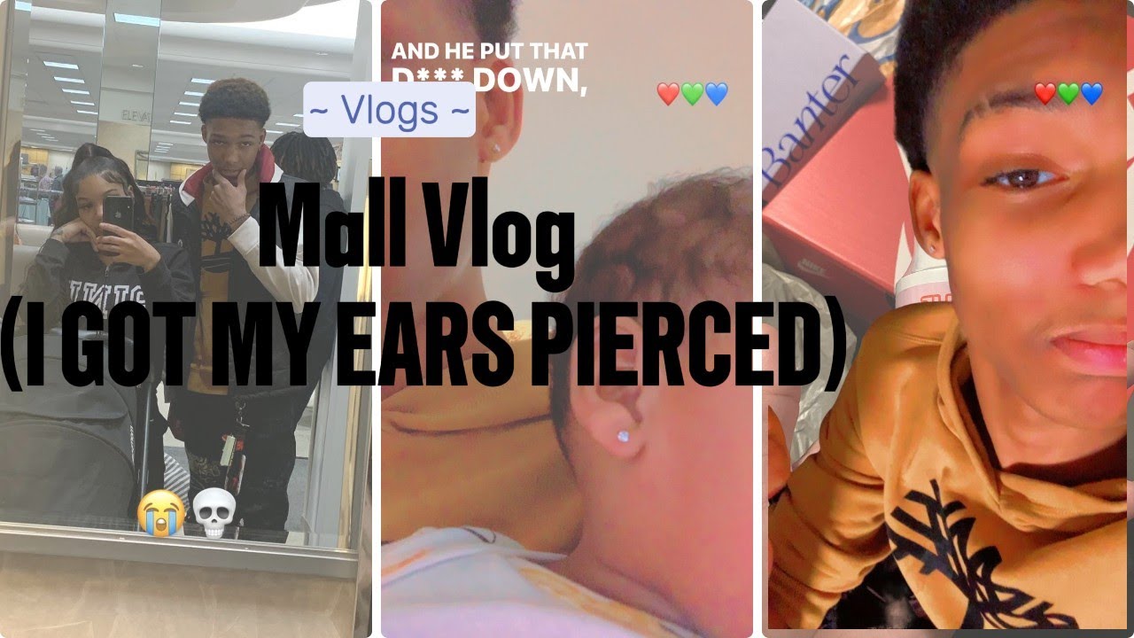 Mall Vlog (I GOT MY EAR PIERCED😱 ) - YouTube