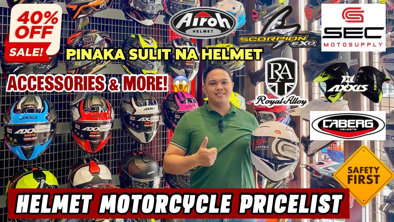 SEC Moto supply Helmet and Accessories|| SALE || PRICELIST IN THE ...