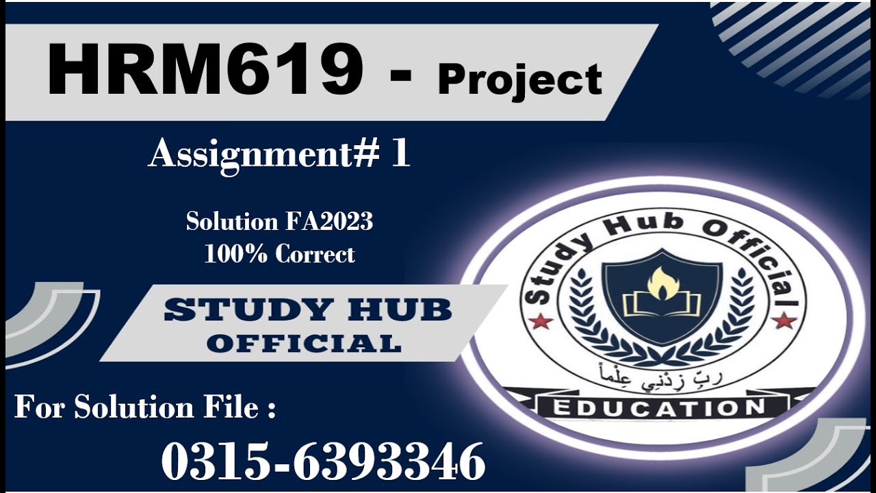 HRM619 Assignment 1 JCL hrm619 hrm619 - YouTube
